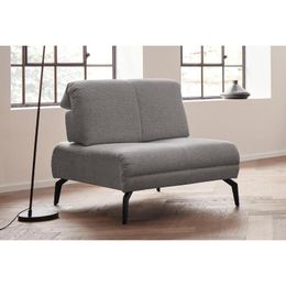 OTTO home Sessel &raquo;Stenlille&laquo; mit Sitztiefenverstellung und Kopfteilverstellung grau Struktur weich (100% Polyester);Struktur grob (100% Polyester);100