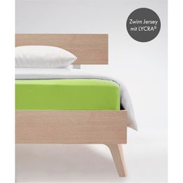 Fleuresse Spannbettlaken &raquo;Comfort&laquo; langlebig & b&uuml;gelfrei,Perfekte Passform durch POWER-STRETCH gr&uuml;n Jersey-Elasthan, Obermaterial: 96% Baumwolle, 4% 