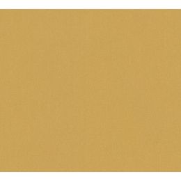 ARCHITECTS PAPER Vliestapete &raquo;Floral Impression&laquo; einfarbig unifarben glatt Tapete Uni gelb Vlies B/L: 0,53m x 10,05m, Rollen: 1