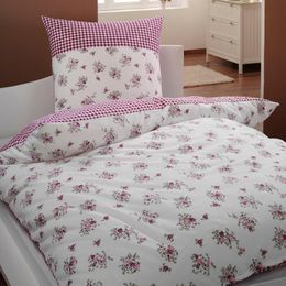 Dyckhoff Bettw&auml;sche &raquo;Vera&laquo; 2 Stk. aus Weichfrottier lila Frottee, Obermaterial: 75% Baumwolle, 25% Polyester B/L: 155cm x 220cm, 1 Stk., 1 Stk., Frottee, B/L: 
