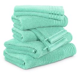 M&ouml;ve Handtuch Set &raquo;New Classic&laquo; 8 Walkfrottier Waschhandschuhen, G&auml;ste-, Hand- und Duscht&uuml;chern, 100% Baumwolle Walkfrottier, Obermaterial: 100% Baumwolle 
