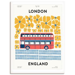 Artland Wandbild &raquo;Groovy European&laquo; London 1 Stk. tlg. als Alubild, Leinwandbild, Poster, Wandaufkleber in verschied. Gr&ouml;&szlig;en bunt Leinwand B/H/T: 30cm x 40cm, 