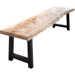 Home Affaire Bank &raquo;Tristan&laquo; aus Massivholz Eiche beige B/H/T: 240cm x 45cm x 38cm