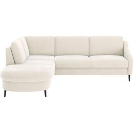 Sit & More sit&more Ecksofa &raquo;Soul L-Form&laquo; wahlweise mit Schlaffunktion und Bettkasten oder Schubkasten beige 100% Polyester B/H/T: 257cm x 90cm x 239cm, Luxus-