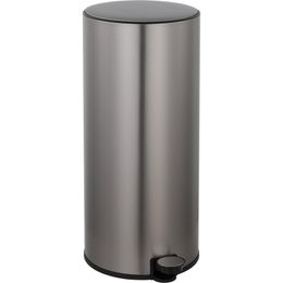 OTTO home M&uuml;lleimer &raquo;Lennu, Soft Close, versteckter Griff&laquo; 1 Beh&auml;lter moderner Treteimer f&uuml;r K&uuml;che oder Bad, Abfalleimer mit Deckel Edelstahl B/H/T: 