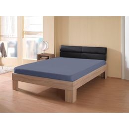 Kum Spannbettlaken &raquo;Frottee-Stretch Spannbetttuch&laquo; bis ca. 30 cm Matratzenh&ouml;he blau Frottee, Obermaterial: 80% Baumwolle, 20% Polyester B/L: 200cm, 1 