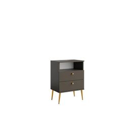 OTTO home Nachttisch &raquo;Elyriia Nachtkommode mit 2 Schubladen und Fach, Premium-Qualit&auml;t&laquo; mit viel Stauraum, modernes Design, pflegeleicht und robust B/