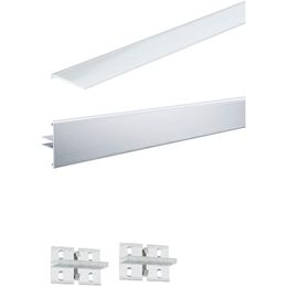 Paulmann LED-Streifen &raquo;Duo Profil Set 100 cm inkl. Clips und Diffusor&laquo; grau Gesamtl&auml;nge 1m