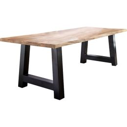 Home Affaire Esstisch &raquo;Tristan&laquo; mit Baumkante beige B/H/T: 280cm x 77cm x 110cm