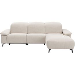 Musterring Ecksofa &raquo;MR 370, intelligenter Komfort im modernen Design&laquo; Optionale Relaxfunktion, flexible Kopfteile & klappbare Armlehnen beige 16% Baumwolle, 79% 