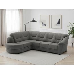 Sit & More sit&more Ecksofa &raquo;Savona&laquo; mit Federkern, optional mit Schlaffunktion B/H/T: 267cm x 90cm x 206cm, Flachgewebe, Ottomane links,mit Bettfunktion