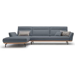 Creation BY ROLF BENZ Ecksofa &raquo;CR.460, Design-Sofa der Extraklasse, verstellbare R&uuml;ckenlehne, L-Form&laquo; Sockel in Eiche, Winkelf&uuml;&szlig;e in Umbragrau, Breite