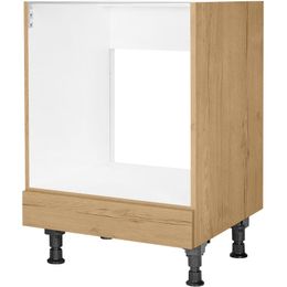 Nobilia Herdumbauschrank &raquo;"Structura", vormontiert, mit h&ouml;henverstellbaren Sockelf&uuml;&szlig;en,&laquo; Breite 60 cm braun B/H/T: 60cm x 87cm x 58,3cm
