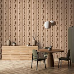 marburg Vliestapete &raquo;Mirage Moods&laquo; 3D-Optik moderne Tapete f&uuml;r Wohnzimmer Schlafzimmer K&uuml;che beige Vlies B/L: 0,53m x 10,05m, Rollen: 1