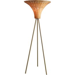 Salesfever Stehlampe &raquo;Aleah&laquo; E27 1 Stk. Gestell kupferfarben rosa 1, &Oslash; 55cm H: 150cm, 1 Stk.