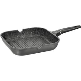 Stoneline Grillpfanne &raquo;Imagination PLUS&laquo; Aluminiumguss 1 Stk. tlg. 28 x 28 cm, Induktion grau &Oslash; 28cm + H&ouml;he 6cm