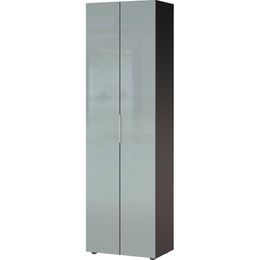 Germania Garderobenschrank &raquo;Oakland mit Glasfront&laquo; Breite: 59cm, T&uuml;rd&auml;mpfung,verstellb. B&ouml;den, Metallgriffe aus Chrom grau Graphit, B/H/T: 59cm x 