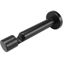 Liedeco Tr&auml;ger mit Schraubkappe f&uuml;r Gardinenstangen &Oslash; 16 mm schwarz &Oslash; 1,6cm