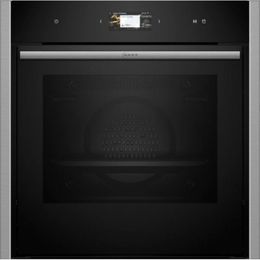 Neff Pyrolyse Backofen N 90 &raquo;B64VS71N0&laquo; mit Teleskopauszug nachr&uuml;stbar mit Hydrolyse Pyrolyse-Reinigungs-Duo & die versenkbare Slide & Hide T&uuml;r grau 