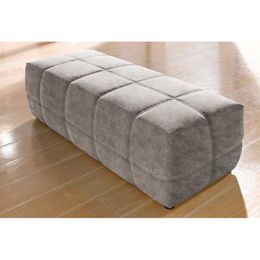 DOMO collection Hocker &raquo;BRANDON, komfortabel&laquo; gro&szlig;e Ausf&uuml;hrung passend zu "Brandon", auch in Cord grau Kunstleder SOFTLUX ;Luxus-Microfaser in 