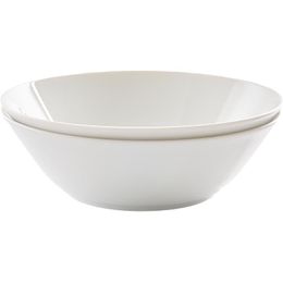 Retsch Arzberg Schale &raquo;Servierschale HEIKE WEISS 23 cm, Set 2-teilig, rund Porzellan&laquo; 2 Stk. aus Porzellan Formsch&ouml;ne Servier- & Beilagenschalen im 2er Pack &ndash; edel &