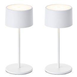 OTTO home Tischleuchte &raquo;Dreell, Akkuleuchte&laquo; LED-Modul 2 Stk. Warmwei&szlig; 2er Set, 210 lm, Touchdimmer, 3000 K, H 21 cm wei&szlig; 1, &Oslash; 9cm H: 21cm, 2 Stk.
