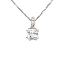 Firetti Damen Kettenanh&auml;nger &raquo;Schmuck Geschenk Gold 333 Halsschmuck Anh&auml;nger f&uuml;r Halskette Solit&auml;r&laquo; mit Zirkonia (synth.) wei&szlig; Wei&szlig;gold 333, 0,6 g