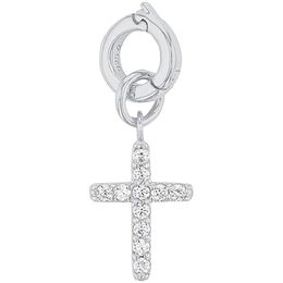 Amor Damen Charm Kreuz &raquo;2038512&laquo; mit Zirkonia (synth.) silber Einheitsgr&ouml;&szlig;e