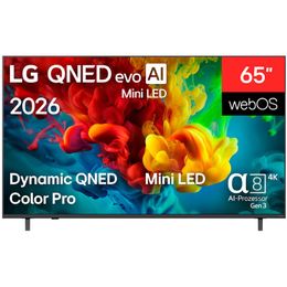LG QNED-Fernseher &raquo;65QNED82B6B&laquo; 164 cm/65 &prime;&prime; Smart-TV bunt 2.0 Soundsystem (20 Watt) mit &alpha;8 AI Sound Pro f&uuml;r virtuellen 11.1.2 Surround Sound sowie 