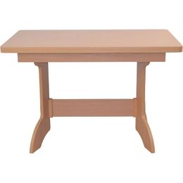 HOFMANN LIVING AND MORE Esstisch 1 Stk. tlg. ausziehbar beige B/H/T: 110cm x 74cm x 70cm, Ansteckplatten