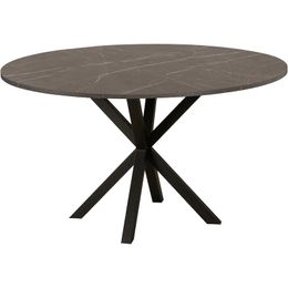 OMG Design Esstisch &raquo;Kent&laquo; 1 Stk. tlg. Hochwertige Melamin-Tischplatte mit Metallgestell grau B/H/T: 120cm x 77cm x 120cm