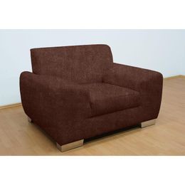 DOMO collection Sessel &raquo;Ricardo zeitlos, elegante Armlehnen, komfortabel&laquo; braun PRIMABELLE - Microfaser (100% Polyester);Luxus-Kunstleder;