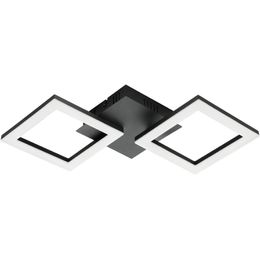 Eglo Deckenleuchte &raquo;PARANDAY-Z Deckenlampe schwarz, verstellbar, Disco-Modus, ZigBee 3.0&laquo; LED-Modul 1 Stk. warmwei&szlig; - kaltwei&szlig; 47 x 23 cm, Timer, App 