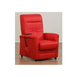 Sit & More sit&more TV-Sessel &raquo;Charlie&laquo; Set, wahlweise mit Motor und Aufstehhilfe rot Altara Nubuck , die Luxus-Microfaser aus 100% Polyester;Luxus-Kunstleder;