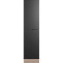 Flex-Well Vorratsschrank &raquo;Capri&laquo; 1 Stk. tlg. (B x H x T) 50 x 200 x 57 cm, mit viel Stauraum schwarz Holzwerkstoff Endgrain Oak, B/H/T: 50cm x 200cm x 57,1cm, 