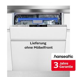 Hanseatic vollintegrierbarer Geschirrsp&uuml;ler &raquo;HI6B14B13D&laquo; 14 tlg. Ma&szlig;gedecke inkl. 3 Jahre Herstellergarantie wei&szlig; Info Light: blaues Licht am Boden zeigt die 