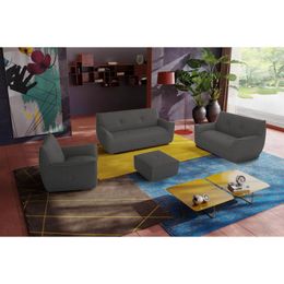 Egoitaliano Polstergarnitur &raquo;Yuki, extravagantes Design und h&ouml;chster Sitzkomfort, tolle Details&laquo; Set, bestehend aus einem 2,5- und einem 2-Sitzer, Sessel und 