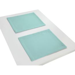 Adam Platzset &raquo;Uni Collection&laquo; blau Obermaterial: 100% Baumwolle B/L: 30cm x 40cm, 2 Stk., Bio-Baumwolle