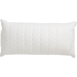 Centa Star Microfaserkissen &raquo;Aqua Aktiv&laquo; 1 Stk. tlg. gesteppt wei&szlig; Bezug: 100% Baumwolle. F&uuml;llung: 100% Polyester B/H/L: 40cm x 80cm, Baumwolle, 1 Stk.