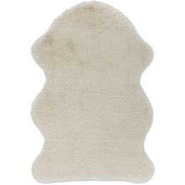 Kayoom Hochflor-Teppich &raquo;Cosy Sheepskin 525&laquo; tierfellf&ouml;rmig 25 mm H&ouml;he Fell Kannichen Haptik, weich kuschelig Polyester B : 60cm 1 Stk., 25mm, L: 90cm