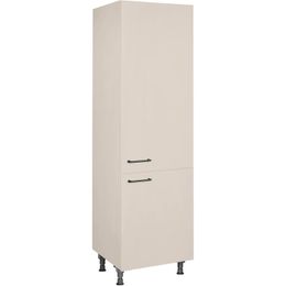 Nobilia Vorratsschrank &raquo;"MIAMI", Ausrichtung w&auml;hlbar, mit zwei T&uuml;ren, vormontiert,&laquo; Breite/H&ouml;he: 60/216,6 cm beige Sand, B/H/T: 60cm x 216,6cm x 