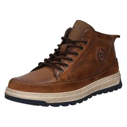 Bugatti Herren Bugatti Schn&uuml;rboots High Top Sneaker, Stiefelette mit Innenrei&szlig;verschluss braun 40