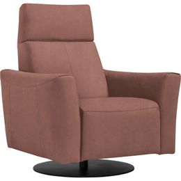 Egoitaliano Sessel &raquo;Blues Designsessel, Loungesessel, Breite 84cm, bequem und elegant&laquo; drehbar, inkl. manuelle Relaxfunktion durch Push-Back-Mechanismus braun 