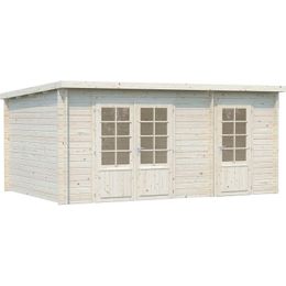Palmako Gartenhaus &raquo;Ella&laquo; 13,1 m&sup2; beige Massivholz ohne Fu&szlig;boden, ohne Dacheindeckung