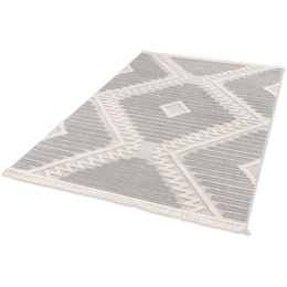 Sch&ouml;ner Wohnen Kollektion SCH&Ouml;NER WOHNEN-Kollektion Teppich &raquo;Summer 6352&laquo; rechteckig 6 mm H&ouml;he In- und Outdoor geeignet, Hoch Tief Struktur, Robuster Teppich grau Kunstfaser B 