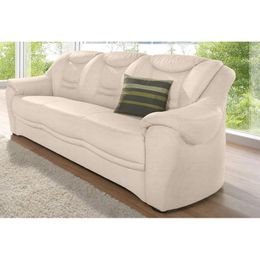 Sit & More sit&more 3-Sitzer &raquo;Bansin&laquo; inklusive Federkern beige Luxus-Microfaser ALTARA NUBUCK (100% Polyester);SOFTLUX -Kunstleder;NaturLEDER (echtes Rindsleder