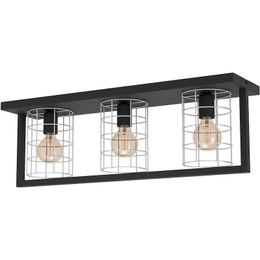 Eglo Deckenleuchte &raquo;JUBILY&laquo; E27 1 Stk. Deckenleuchte in schwarz aus Stahl - exkl. E27 - 40W schwarz H: 25,5cm, 1 Stk.