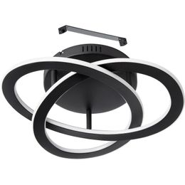 Eglo LED Deckenleuchte &raquo;ROLIMARE Deckenlampe - Alu - LED - 35W - IP20&laquo; LED-Modul 1 Stk. Neutralwei&szlig; Wohnzimmerlampe, K&uuml;chenlampe, Flurlampe, L42 x B40