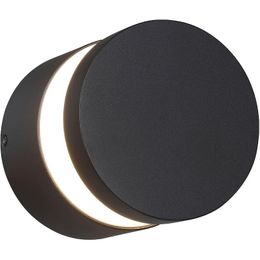 Eglo Wandleuchte &raquo;Melzo Au&szlig;en-Wandlampe, Au&szlig;enlampe aus Aluguss und Kunststoff, IP44&laquo; LED-Modul 1 Stk. Warmwei&szlig; Wand-/Deckenleuchte - H13 x &Oslash;13,5 cm -