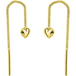 Firetti Damen Paar Ohrh&auml;nger &raquo;Schmuck Geschenk Gold 375 Ohrschmuck Ohrringe Herz&laquo; gold Gelbgold 375
